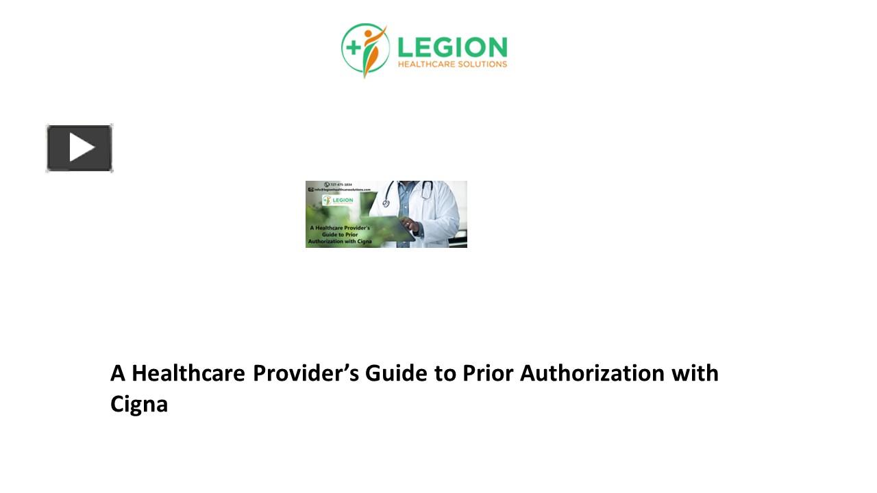 PPT – A Healthcare Provider’s Guide to Prior Authorization with Cigna PowerPoint presentation ...
