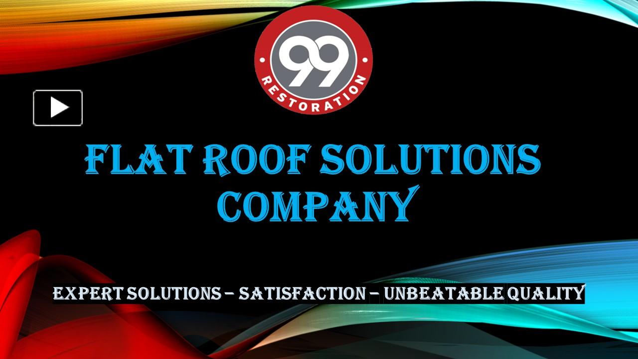 PPT – Flat Roof Solutions Company At Albuquerque PowerPoint presentation | free to download - id ...