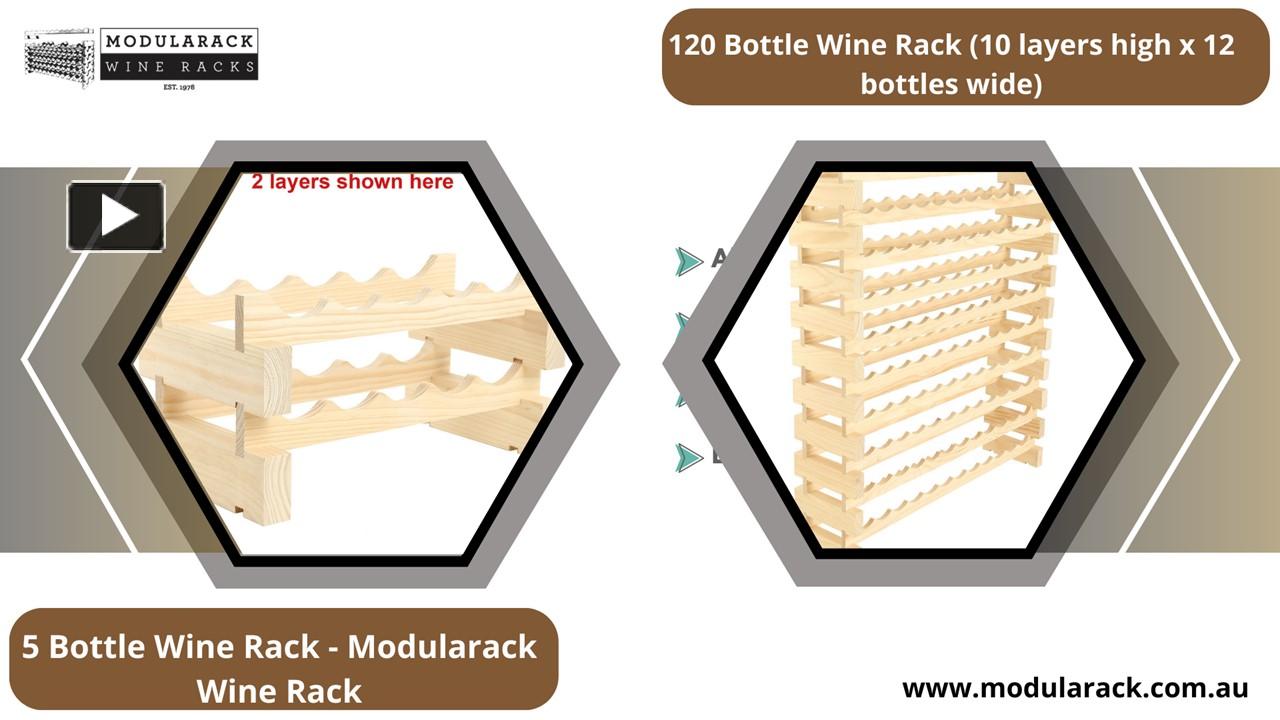 PPT – 5 Bottle Wine Rack & 120 Bottle Wine Rack - Modularack Wine Rack PowerPoint presentation ...