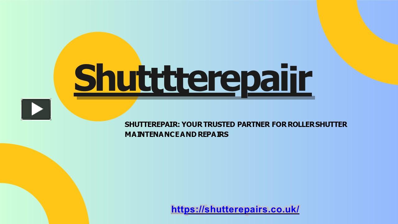 PPT – Roller Shutter Door Maintenance near me PowerPoint presentation | free to download - id ...
