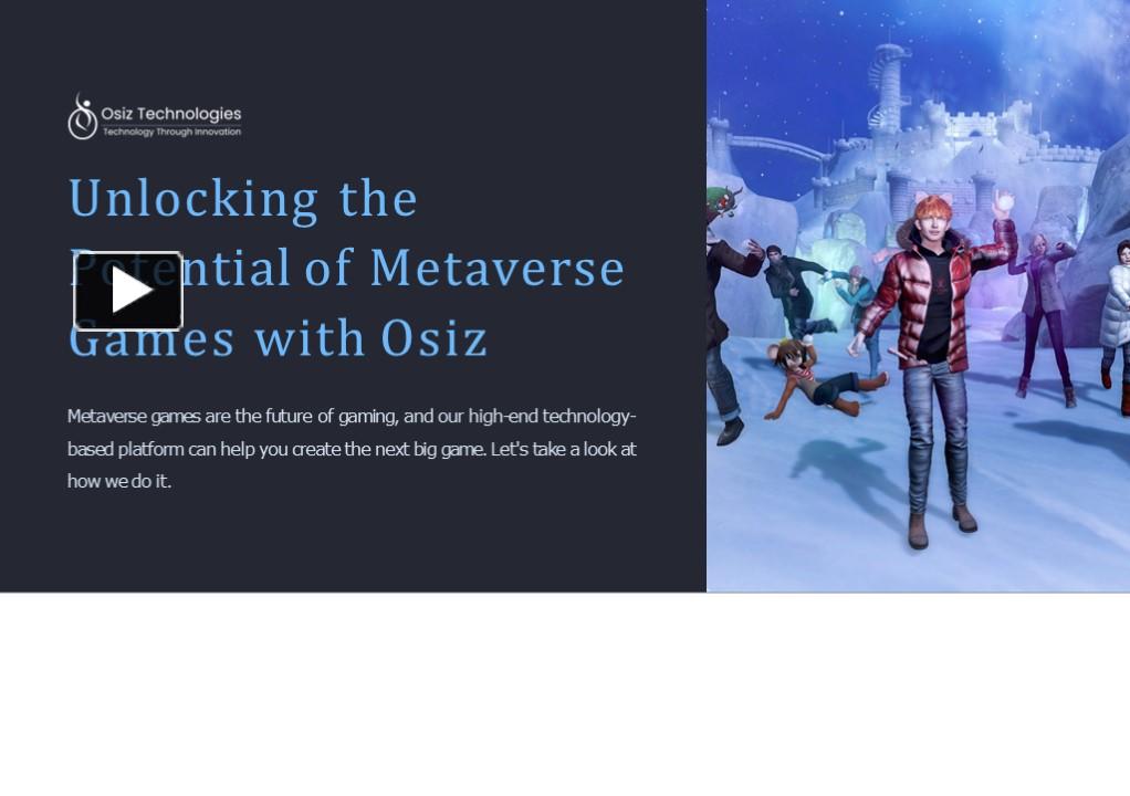 PPT – Metaverse Game development Company PowerPoint presentation | free to download - id: 96ff56 ...