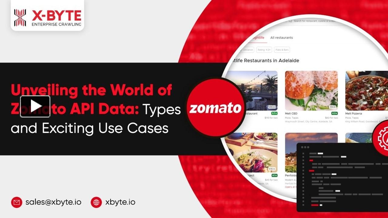 PPT – Unveiling the World of Zomato API Data: Types and Exciting Use Cases PowerPoint ...
