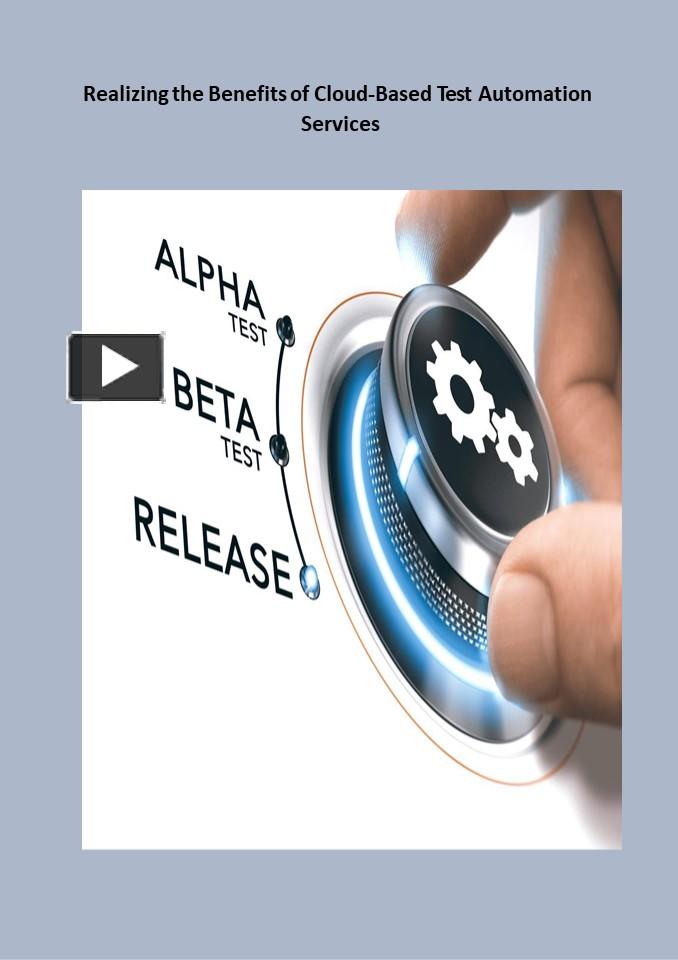 Qa Cloud Testing V2soft Presentation Free To Download