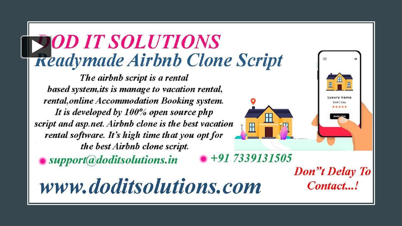 Ppt Airbnb Clone Script Dod It Solutions Powerpoint Presentation
