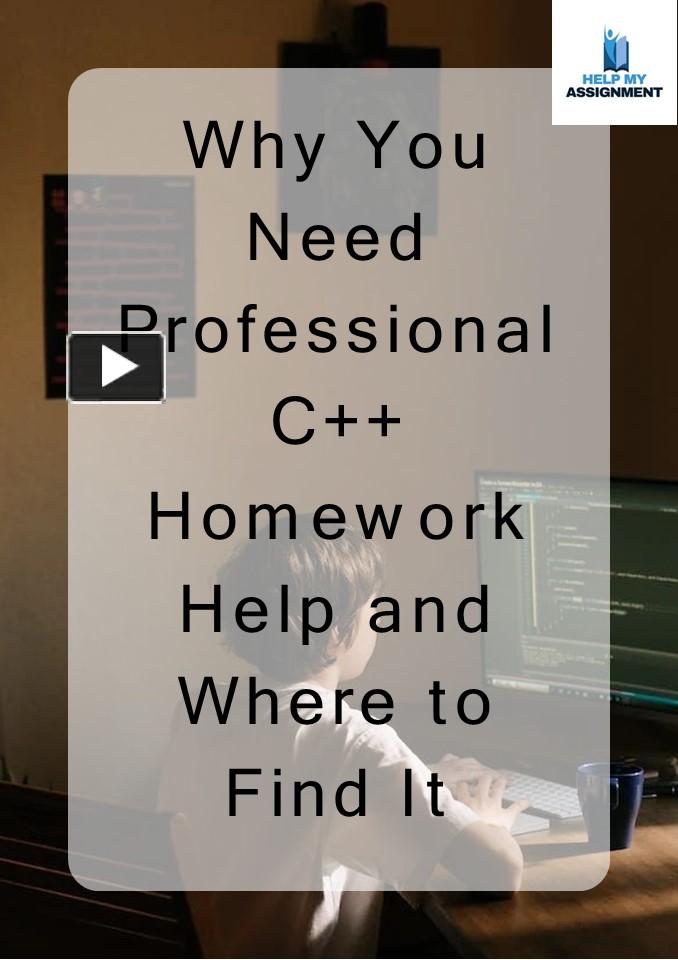 Ppt Why You Need Professional C Homework Help And Where To Find It Powerpoint Presentation