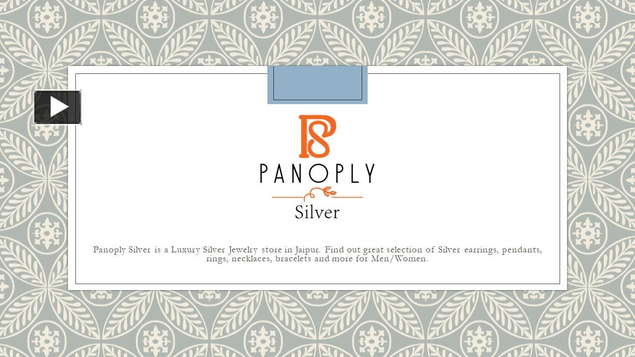 Silver Bracelet for Men presentation | free to download