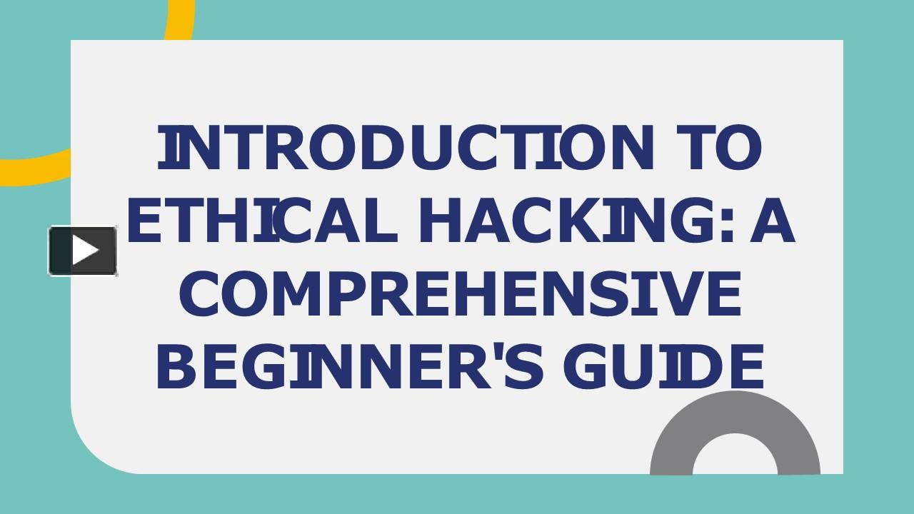 Ppt Ethical Hacking Tutorial A Beginners Guide Powerpoint Presentation Free To Download