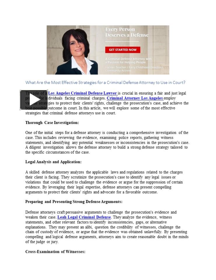 PPT – Leah Legal Criminal Defense PowerPoint presentation | free to download - id: 971947-NWFkN