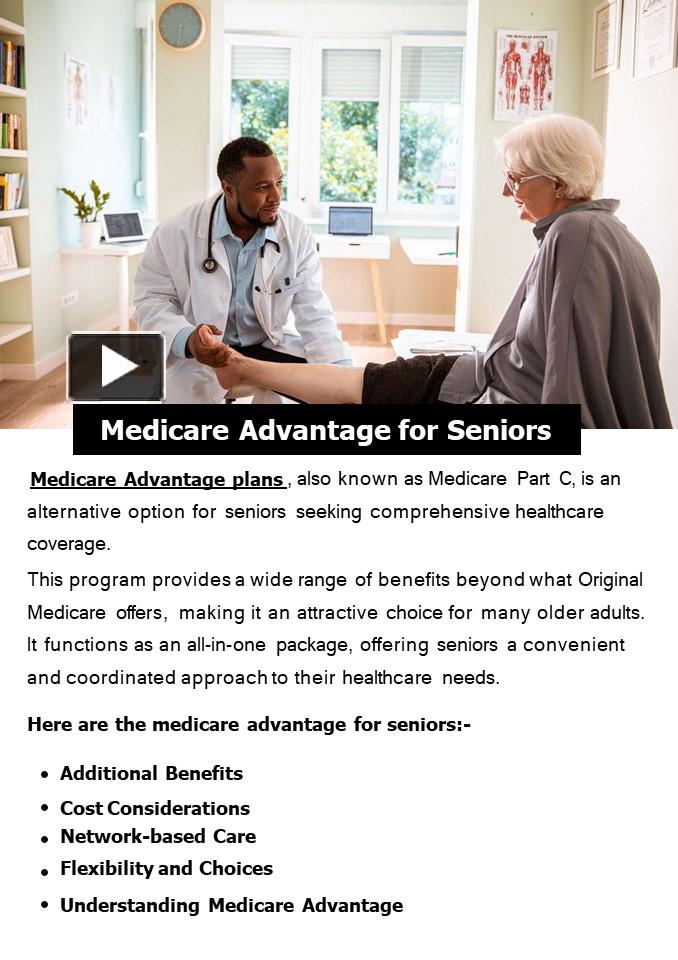 PPT – Medicare Advantage for Seniors PowerPoint presentation | free to download - id: 971973-OTFiY