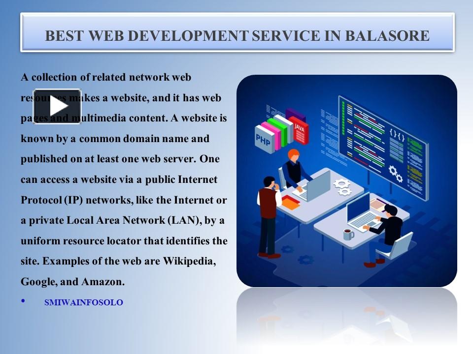 PPT – Web Development Service In Balasore smiwa infosol PowerPoint presentation | free to ...
