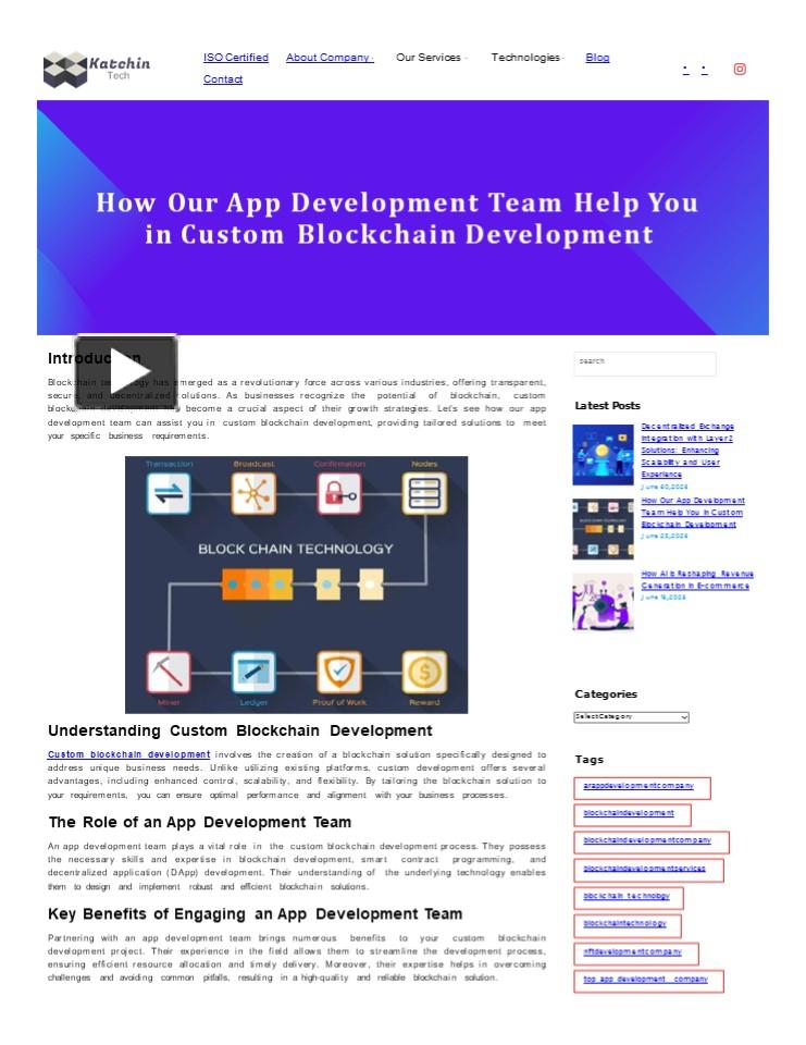 PPT – How Our App Development Team Help You in Custom Blockchain Development PowerPoint ...