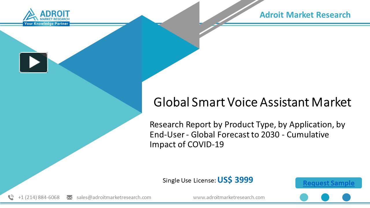 PPT – Smart Voice Assistant Market Relevant Trend, Segmentation Analysis, Size, Growth Rate ...