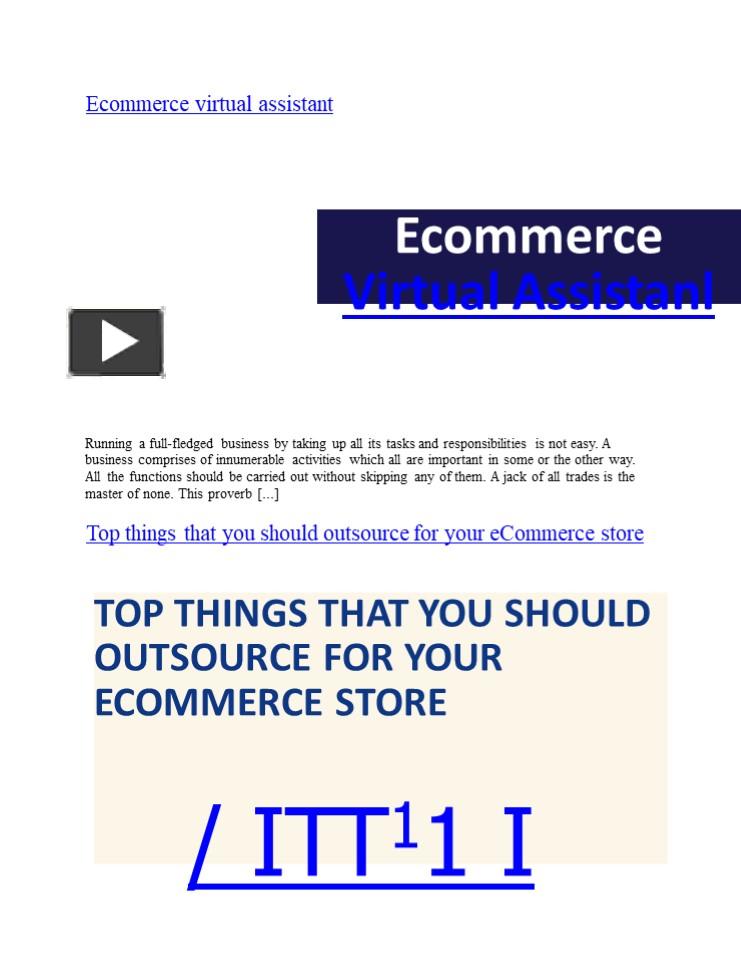 ecommerce-virtual-assistant presentation | free to download