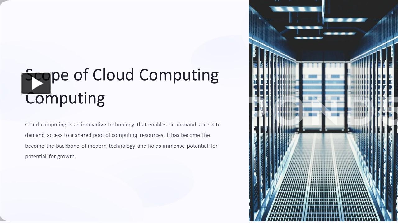 PPT – Scope of Cloud Computing PowerPoint presentation | free to download - id: 971e74-ZDI1M