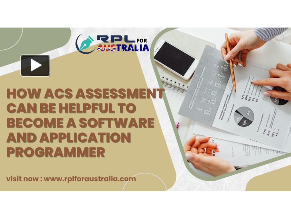 PPT – How ACS Assessment can be helpful to Become a Software and Application Programmer ...