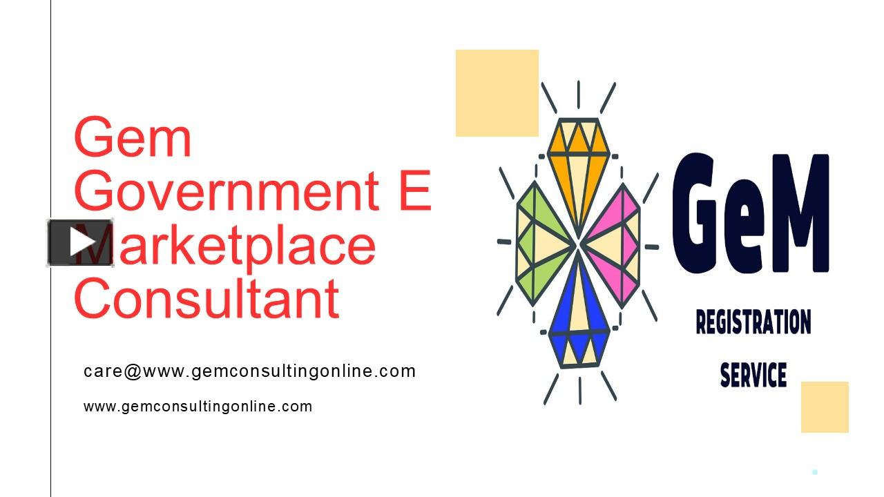 PPT – Gem Government E Marketplace For Gem Portal Online Registration PowerPoint presentation ...