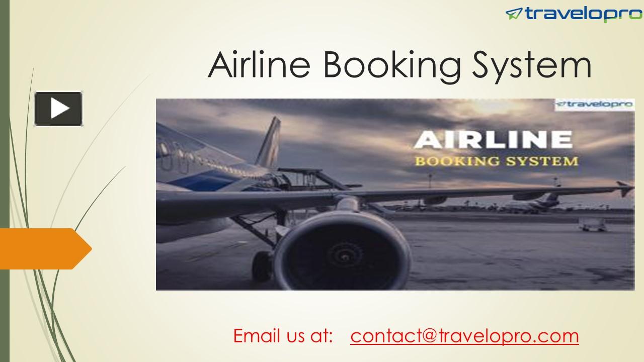 Airline Booking System presentation | free to download