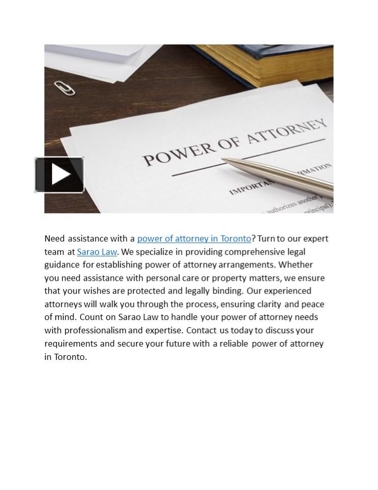 PPT – Power of Attorney in Toronto PowerPoint presentation | free to download - id: 9728d4-ZjhmN