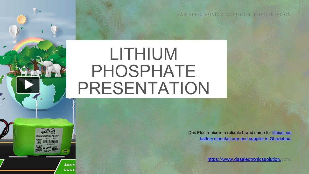 PPT – Top Lithium Phosphate Ion Battery Manufacturer In India PowerPoint presentation | free to ...
