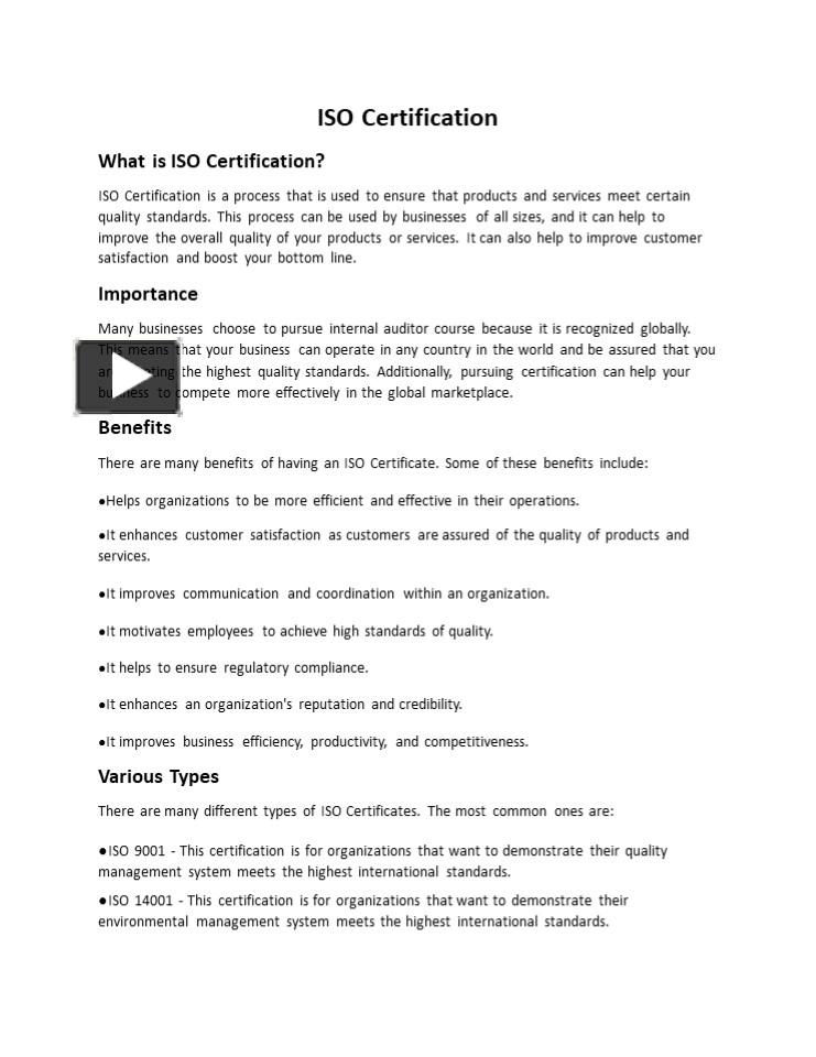 PPT – iso courses PowerPoint presentation | free to download - id: 972ddc-NDNhY