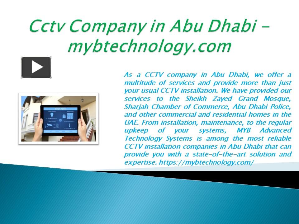 PPT – Cctv Company in Abu Dhabi - mybtechnology.com PowerPoint presentation | free to download ...