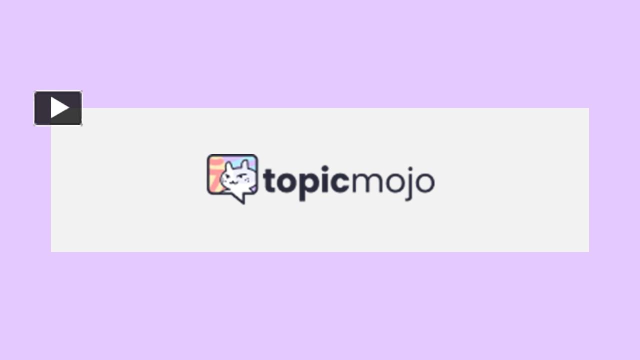 Find keywords That Have Never Been Searched Before - Topic Mojo presentation | free to download
