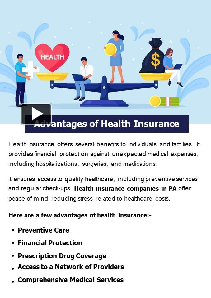 PPT – Advantages of Health Insurance PowerPoint presentation | free to ...