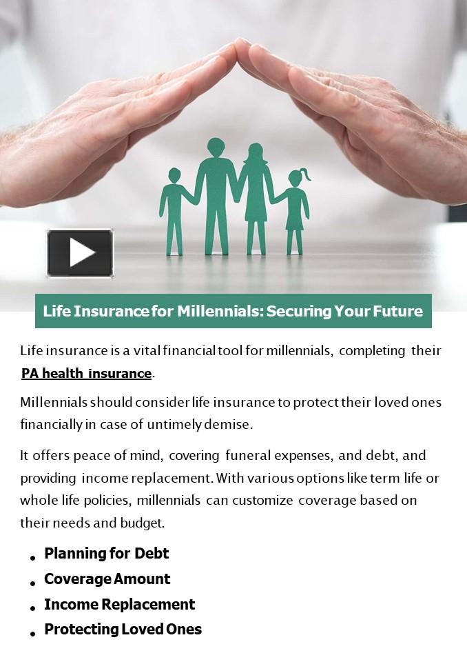 Life Insurance for Millennials: Securing Your Future presentation ...