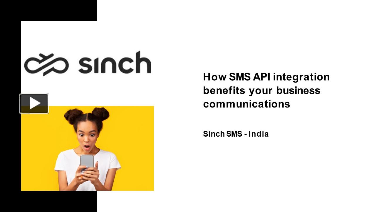 SMS API integration presentation | free to download