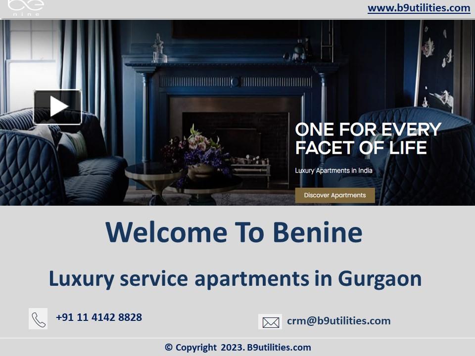 PPT – Luxury Service Apartments in Gurgaon PowerPoint presentation | free to download - id ...