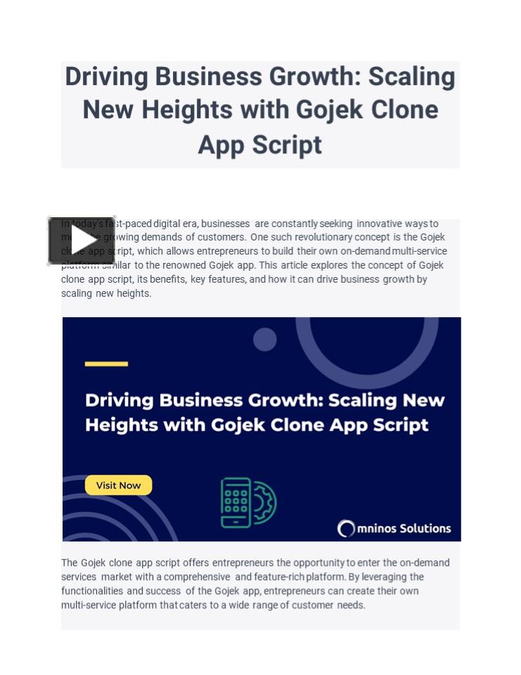 PPT – Gojek Clone App Script vs. Building from Scratch: Which is Right for You? PowerPoint ...