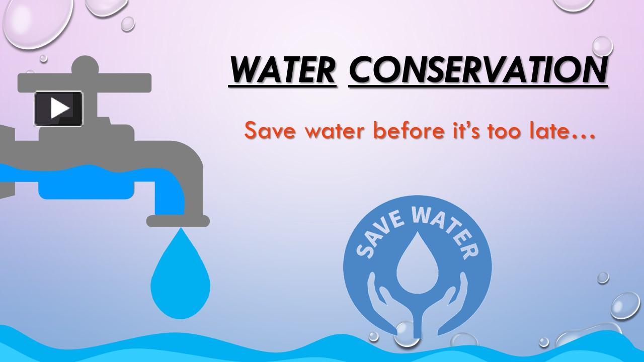 Water Conservation ppt by AmritSinghPro presentation | free to download