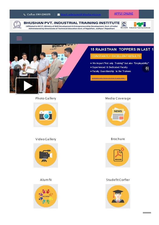 ITI College in Jaipur Rajasthan - Bhushan ITI presentation | free to download