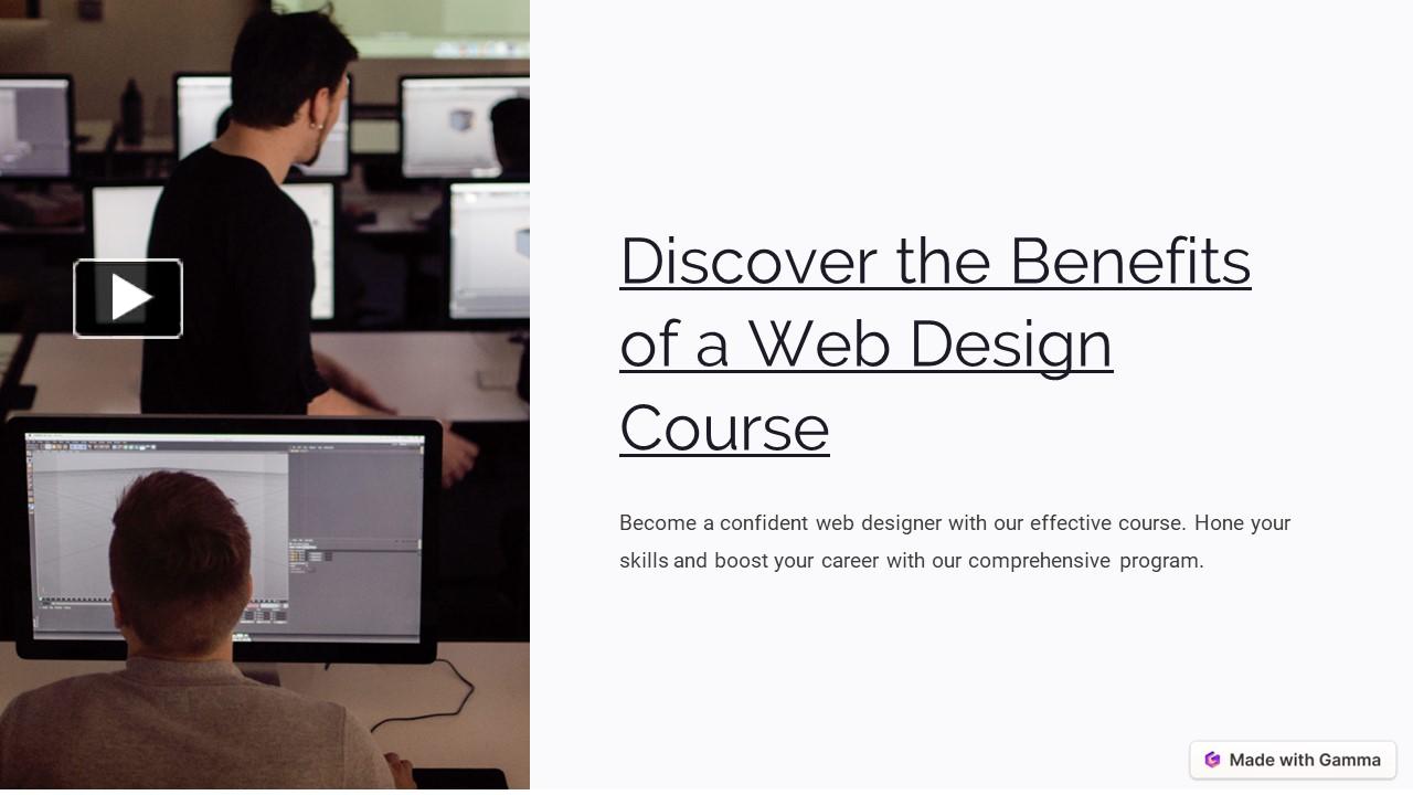 PPT – Explore Benefits of web design course PowerPoint presentation | free to download - id ...