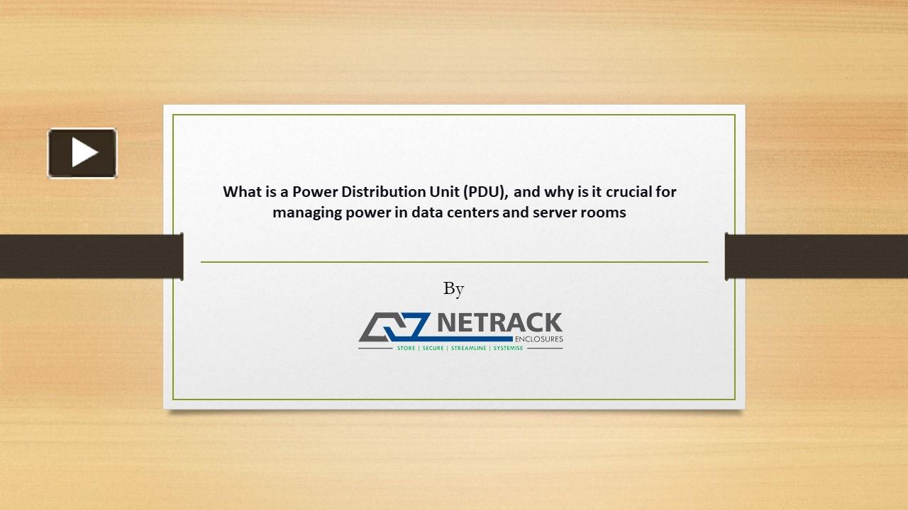 What is a Power Distribution Unit (PDU), and why is it crucial for ...