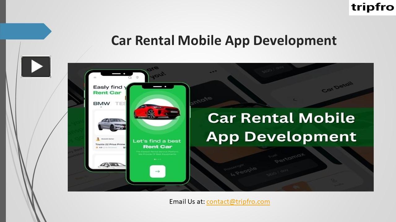 Car Rental Mobile App Development presentation | free to download