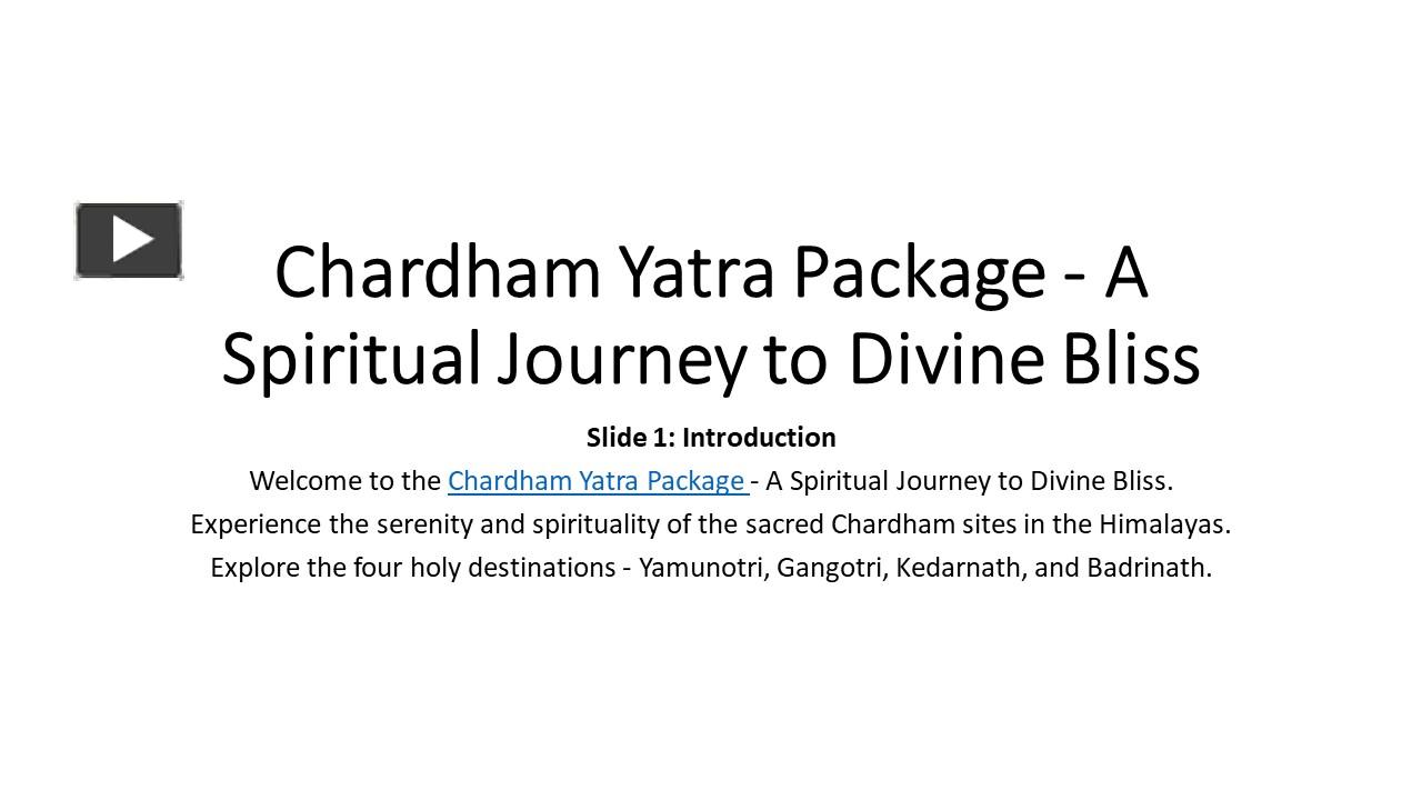 PPT – Luxury Chardham Yatra Tour Package PowerPoint presentation | free to download - id: 9741a1 ...