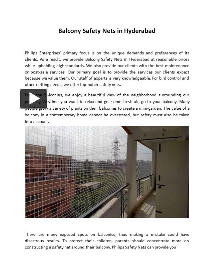 PPT – Balcony Safety Nets in Hyderabad PowerPoint presentation | free to download - id: 974717-ZmUwZ