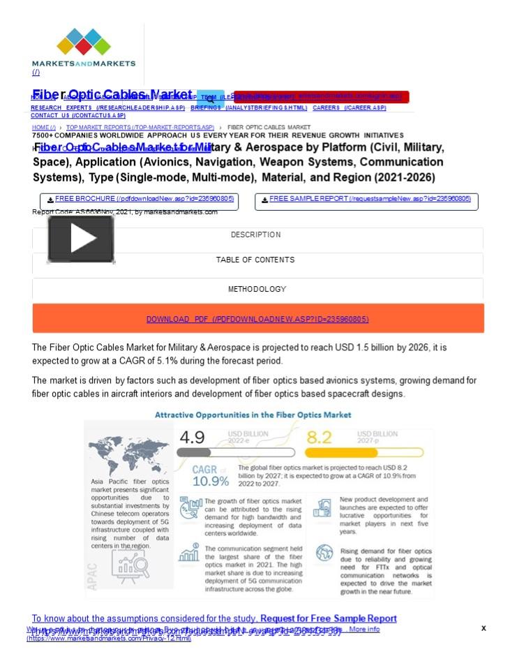 PPT – Growth Prospects for Fiber Optic Cables Market for Next 5 Years PowerPoint presentation ...
