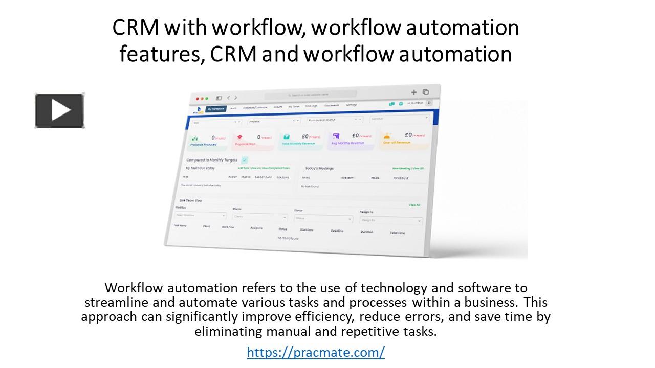 Ppt Crm Software Best Crm Software Crm Automation Workflow Automation Workflow Management