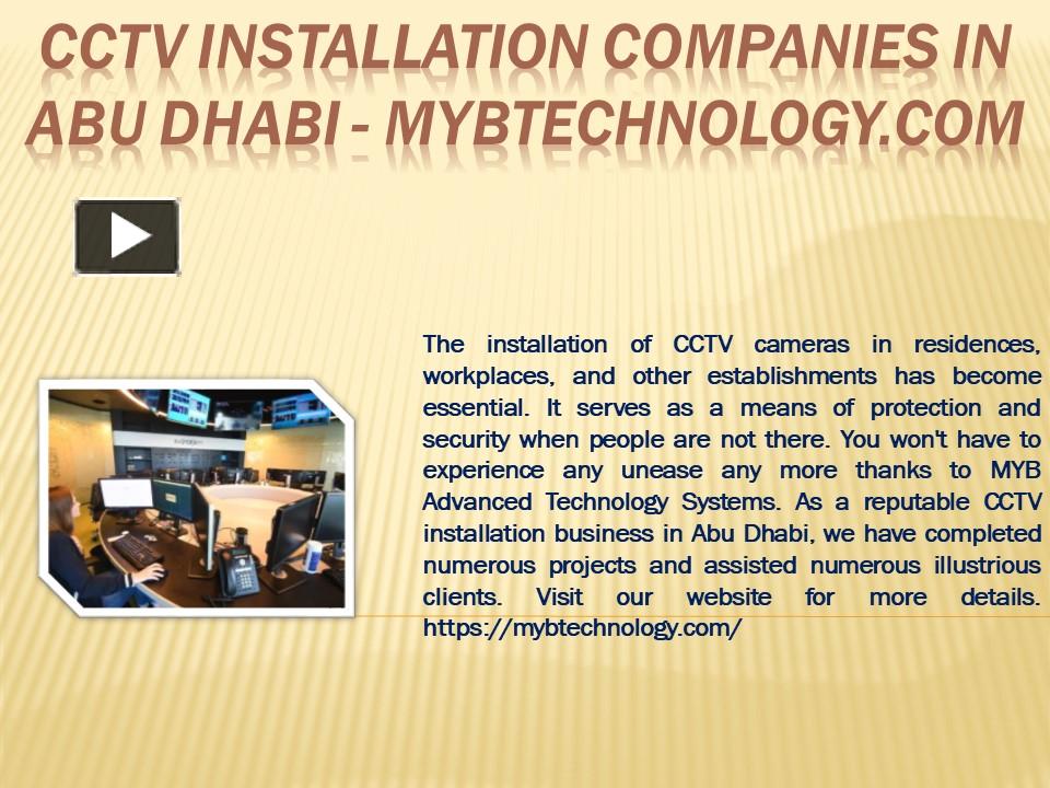 PPT – Cctv Installation Companies in Abu Dhabi - mybtechnology.com (2) PowerPoint presentation ...