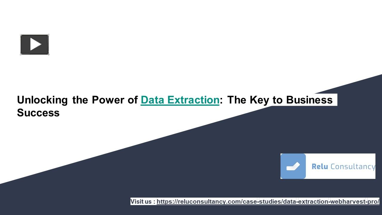 PPT – data extraction PowerPoint presentation | free to download - id: 974e92-YjI3N