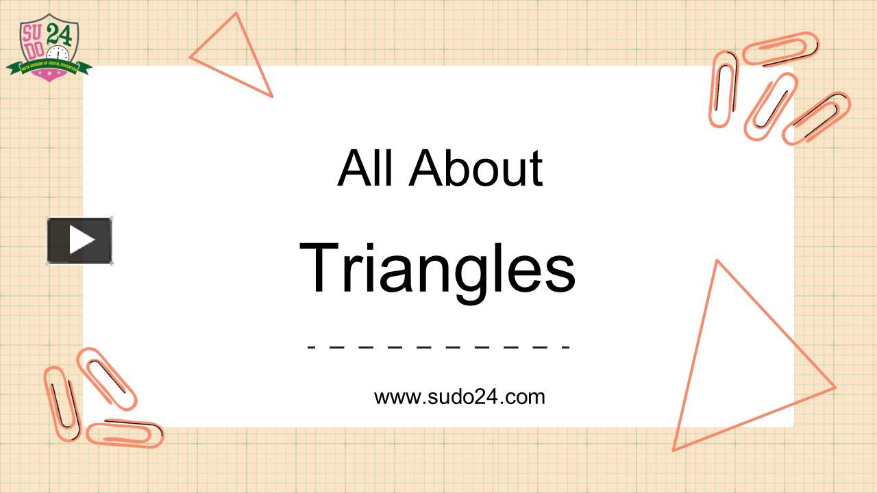 All About Triangles presentation | free to download