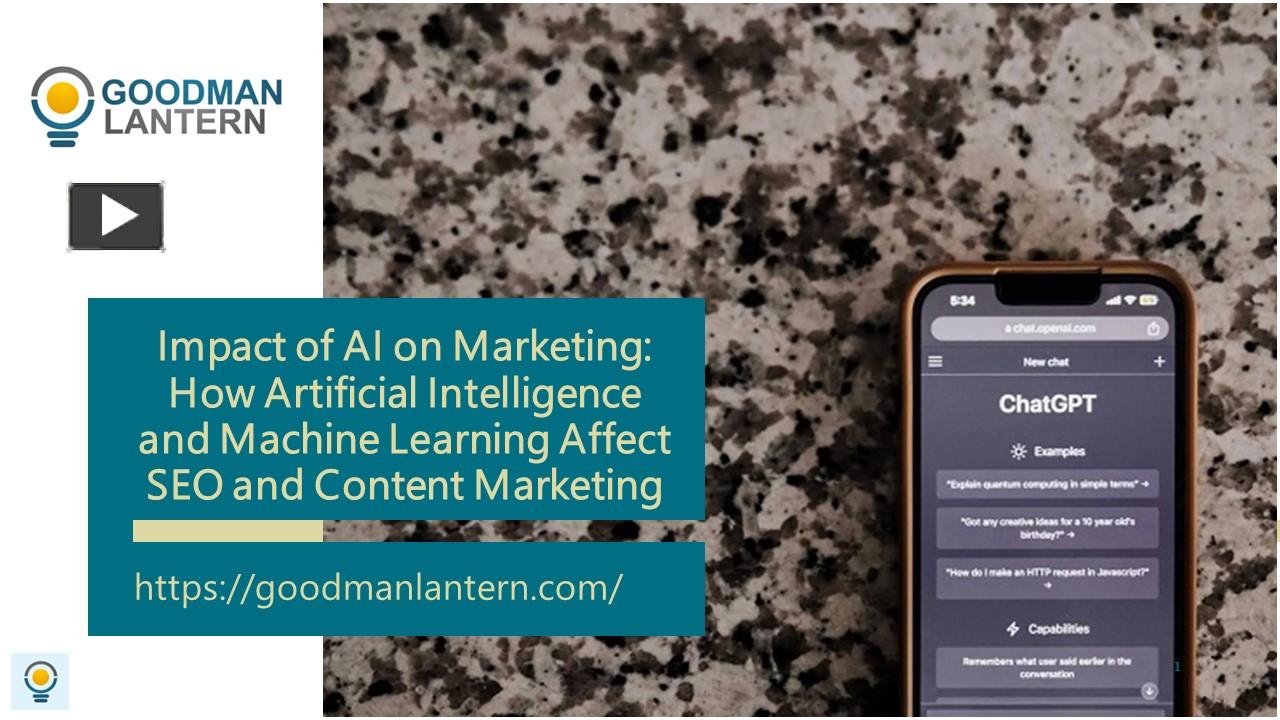 PPT – Impact of AI on Marketing: How Artificial Intelligence and Machine Learning Affect SEO and ...
