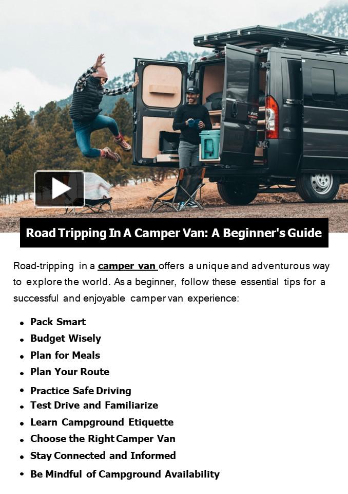PPT – Road Tripping In A Camper Van: A Beginner's Guide PowerPoint ...