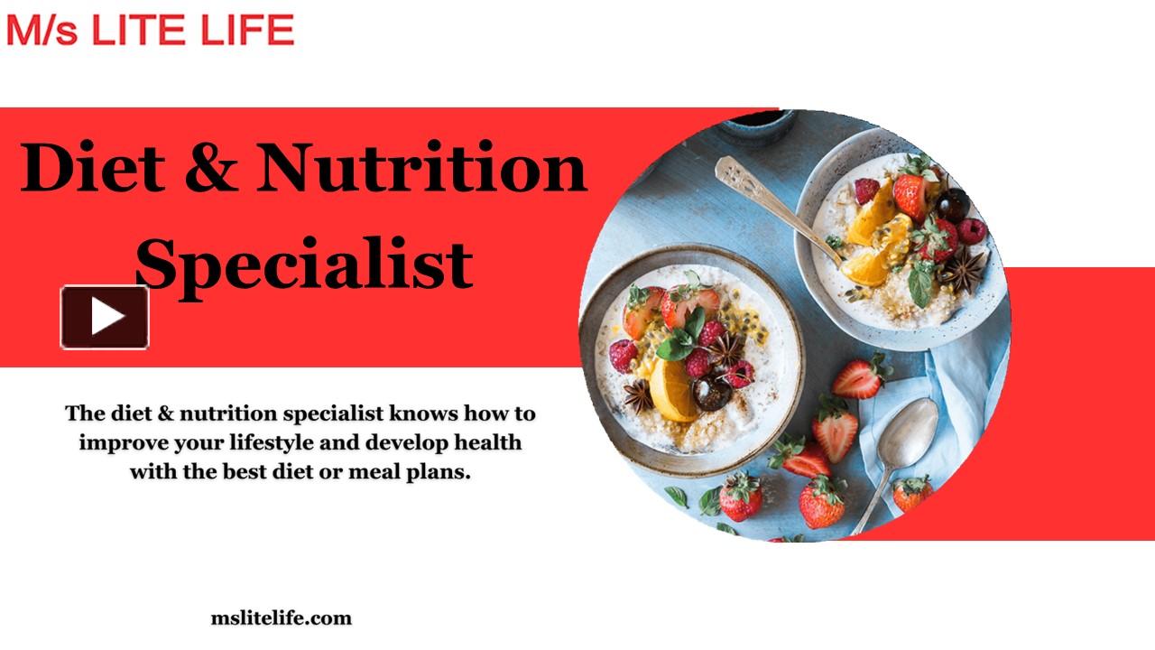 PPT – Diet & Nutrition specialist PowerPoint presentation | free to ...
