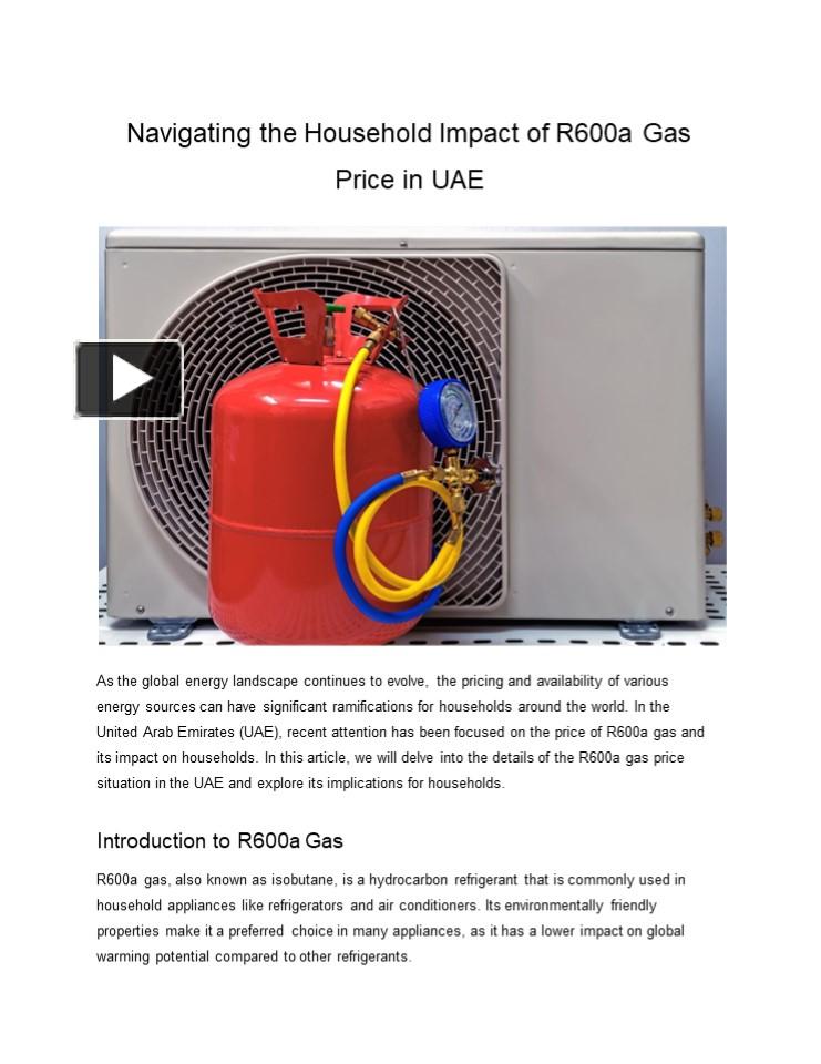 PPT – Navigating the Household Impact of R600a Gas Price in UAE PowerPoint presentation | free ...