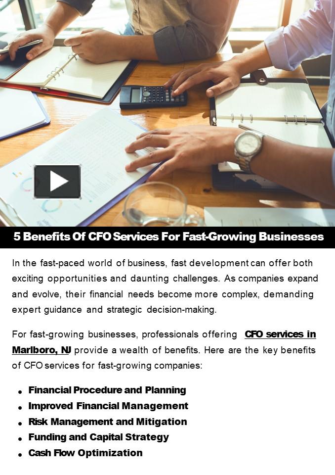 PPT – 5 Benefits Of CFO Services For Fast-Growing Businesses PowerPoint presentation | free to ...