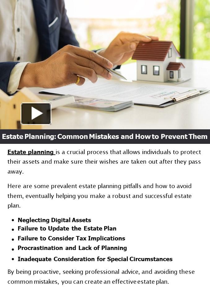 PPT – Estate Planning: Common Mistakes and How to Prevent Them PowerPoint presentation | free to ...