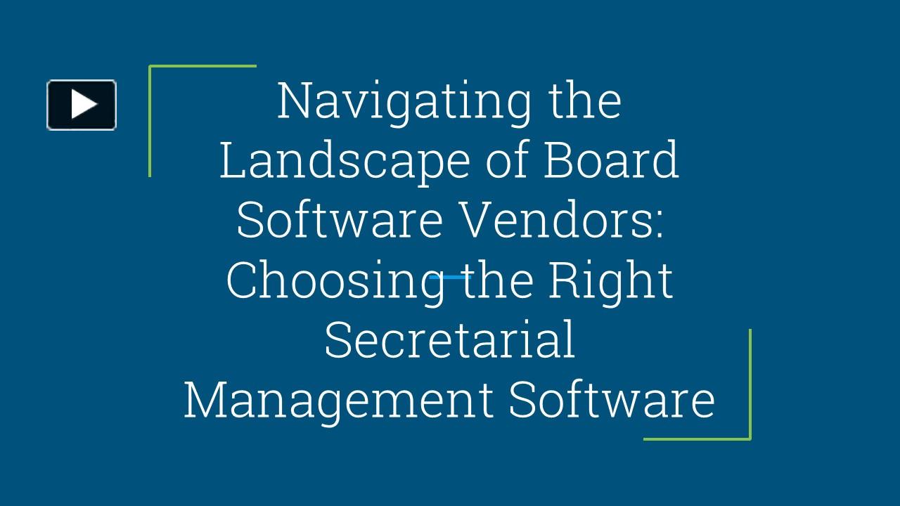 PPT – Board Software vendors 3 PowerPoint presentation | free to download - id: 975c97-ZmQxO